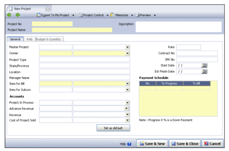 Mengenal Modul Proyek [Project Module] pada Accurate 5