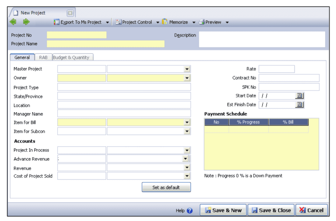 Mengenal Modul Proyek [Project Module] pada Accurate 5