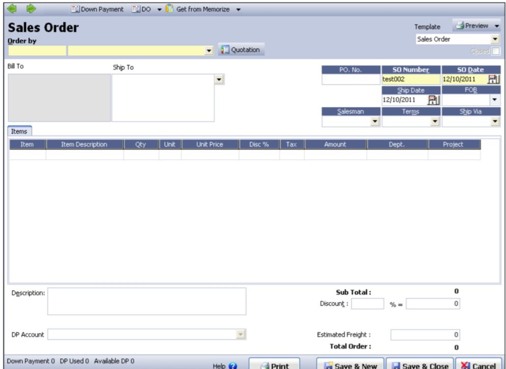 Cara Membuat Formulir Sales Invoice pada Accurate 5